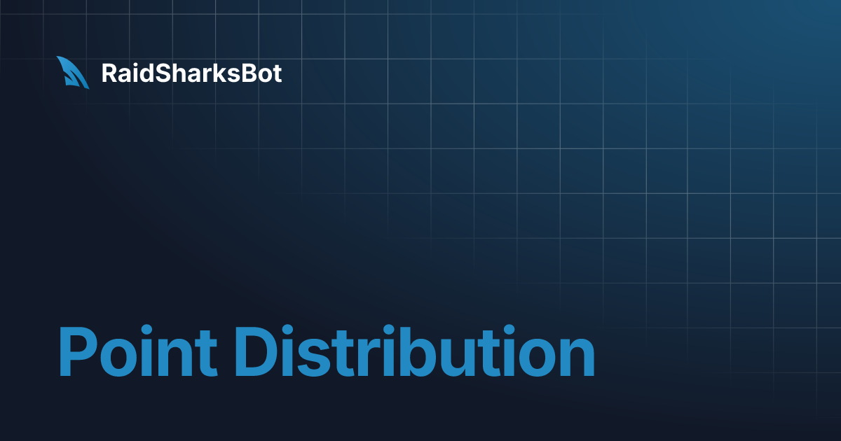 Point Distribution | RaidSharksBot