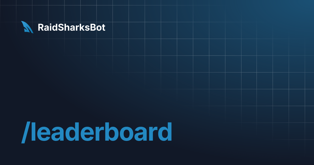 /leaderboard | RaidSharksBot